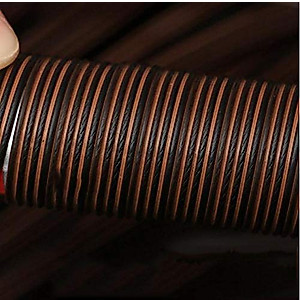 CoolsomeJies 230FT Wicker Repair Kit,Coffee Brown Gradient Wicker Chair Repair Kit Rattan Material for Chair Repair Table Knit, Storage Basket, Patio Conversation