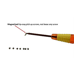 Replacement Screws+Screwdriver Mangetized Tool for Beats Studio 2 Studio 3 Headphone Headset Repair Parts (Black)