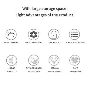 Sanoolir 3-Drawer Mobile File Cabinets Rolling, Vertical Metal Filing Cabinet for Legal & Letter File Anti-tilt Design with Lock Under Desk Office Drawers Fully Assembled (White)