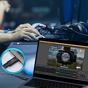 Panoraxy HDMI to USB Capture Card with 3fts HDMI Cable