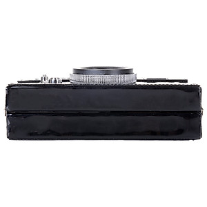 QZUnique Camera Shoulder Bag Snapshot PU Leather Crossbody Bag Vintage Novelty Cute Handbag Purse