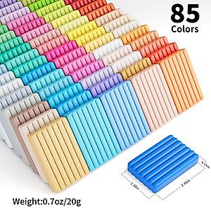 Aestd-ST Polymer Clay 85 Colors, Modeling Clay for Kids, Oven Bake Molding Clay Kit,DIY Starter Clay Sets with Sculpting Tools and Accessories, Art and Craft Gifts for Kids and Adults.