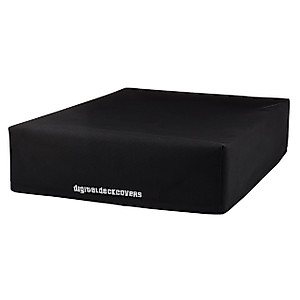 Playstation 3 / PS3 / XBOX360 Console Dust Cover Gaming System Protector [Antistatic, Water Resistant, Premium Fabric, Black] by DigitalDeckCovers