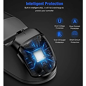 PS4 Controller Charger Dock Station, PS4 Remote Charging Station with Fast-Charging Port, Replacement for Playstation 4 Controller Charger