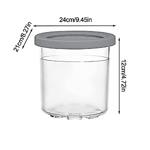 GUANGLU 8 Pack Ice Cream Pints Cup, Leak Proof Ice Cream Containers with Lids for Ninja Creami Pints NC299AM and C300 Series Ice Cream Maker