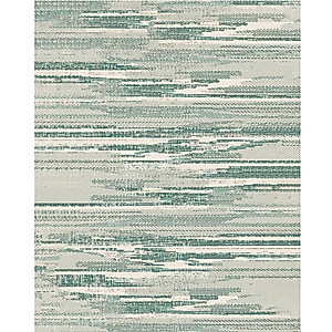 OMERAI Rug 5x7 Area Rug for Bedroom Washable Rug for Living Room Kitchen Dining Room Rugs Non-Slip Home Decor Carpet Faux Wool Rug Large Modern Art Ultra Soft Area Rug, Teal Green Vigorous