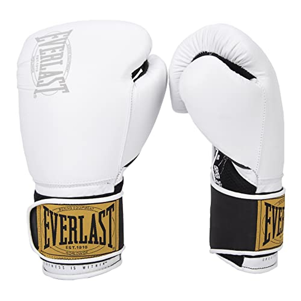 Everlast P00001710 1910 Classic Training Glove White 14OZ