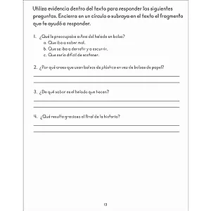 Really Good Stuff Activities for Spanish Reading Comprehension Journals (Actividades de comprensión lectora) - 12 journals