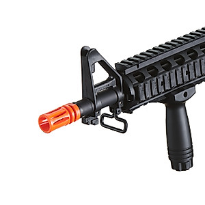 Lancer Tactical RAS CQB MK18 Airsoft AEG Piactinny Rifle w/Nimh Battery & Charger, 1000 Rounds 0.20g 6mm BBS (Color: Black)