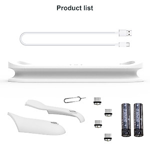 JOYTORN Charging Dock Accessories Compatible with Meta 2,[Support Elite Strap],Charge Controllers and Headset Simultaneously,2 Rechargeable Batteries,2 Battery Covers,USB-C Link Cable