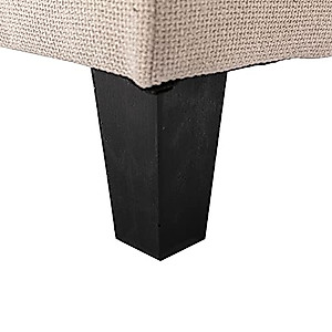 Eafurn U-Shaped Sectional Sofa w/Chaise Lounge and Movable Ottoman,108.66" Convertible Corner Couch,5 Seater Linen Upholstery Sofa&Couches with 2 Pillows for Living Room Furniture Sets, Beige