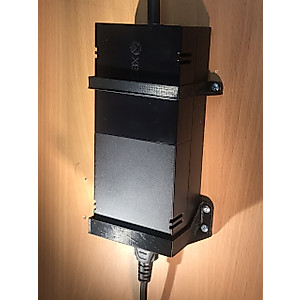 3D Cabin Xbox One Power Brick/Supply Wall Mount Bracket : Black