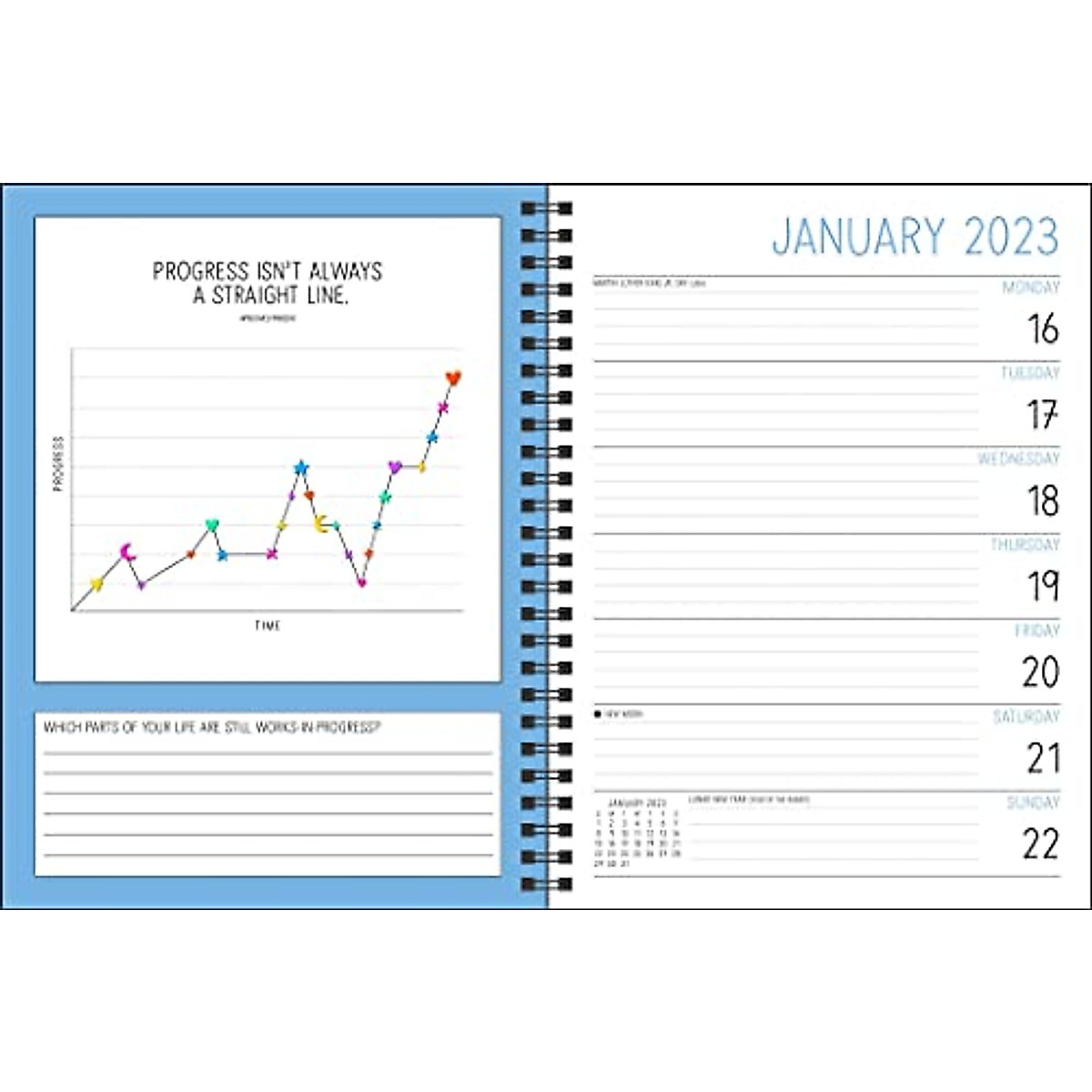 Positively Present 16-Month 2022-2023 Monthly/Weekly Planner Calendar: Wonderful Things Might Happen