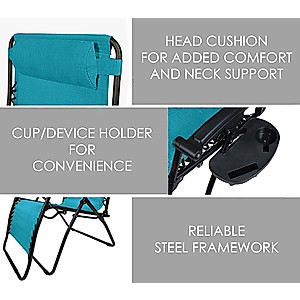 WOODARD CM RXTV-1825-XL-B Woodard Zero Gravity Chair, Blue