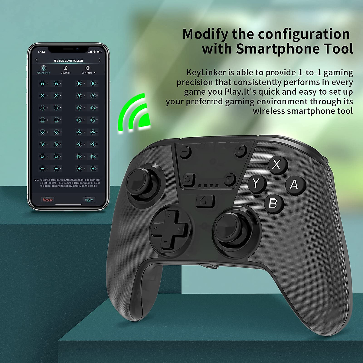JDDWIN Wireless Controller For Switch Oled/Switch/Switch Lite,Pc,Steam Deck,Tesla Wireless Gamepad With Motion Control/Dual Vibration/Turbo Function.Fast Charging Controller