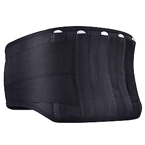 LSRRYD Self-Heating Lumbar Back Steel Support Double Adjustment for Men and Women for Pain Relief and Injury Prevention (Size : Small)