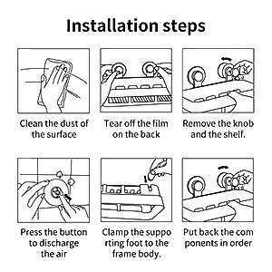 Shower Caddy Suction Cup, Bathroom Vacuum Suction Shower Basket Storage Organizer, Removable Drill-Free Shower Shelf for Shampoo, Body Wash, Plastic Shower Rack for Kitchen & Bathroom (Rectangle)
