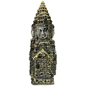 SLOCME Aquarium Large Buddha Statue Decorations - Aquarium Buddha Ornament with Hole for Betta Fish to Swim Through