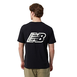 New Balance Men's NB Essentials Short Sleeve, Nightwatch Green, Medium