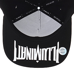 WITHMOONS Snapback Hat Illuminati Patch Hip Hop Baseball Cap AL2344 (Black)