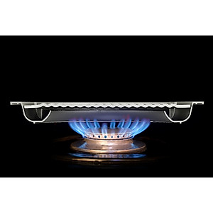 TECHEF - TRUE GRILL PAN - Stovetop Nonstick Indoor/Outdoor Smokeless BBQ Grill Set, including a Grill Plate and Alumium Drip Tray