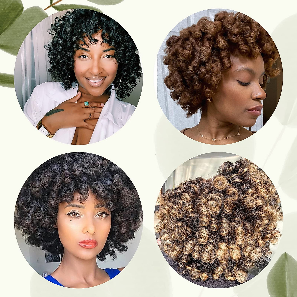 Large Perm Rods,40 pcs Green Color Perm Rods for Natural Hair Jumbo Cold Wave Rods for Long Short Hair Hair Roller Hair Curlers Hairstyle Hairdressing Tools