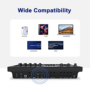 LEKATO Wireless MIDI Adapter, Bluetooth Midi Adapter with USB, Ultra Low Latency, 5 Pin MIDI Adapter Wireless for Synthesizer, MIDI Keyboard to Mac OS/iOS/Windows