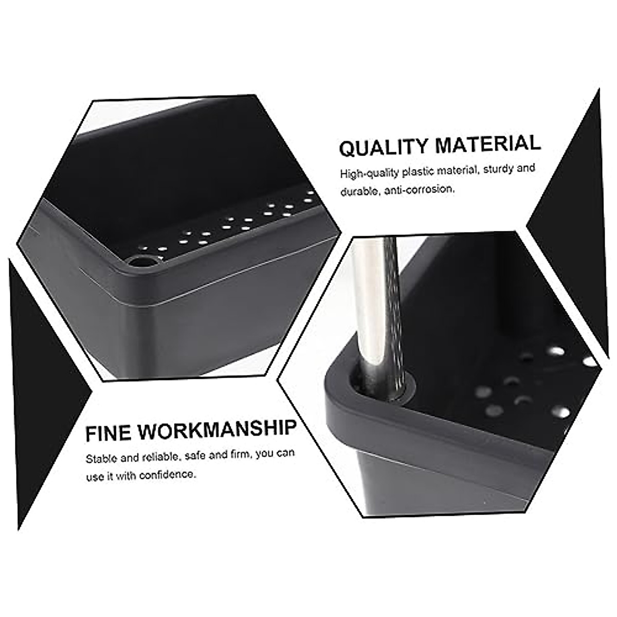 GRIRIW Shelf l Brackets Heavy Duty Heavy Duty Storage Shelves Plastic Stand Adjustable Shelving Kitchen Rolling cart Rolling Utility cart Storage Cart Floor Toiletries Stand Office Tray