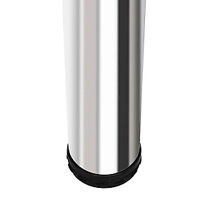 Bar Table,Coffee Tables,Mid Century Modern Coffee Table,Rectangle Dining Table,Dining Table,High Gloss,for Party, Kitchen, Living Room, Dining Room,MDF with 2 Steel Legs High Gloss White