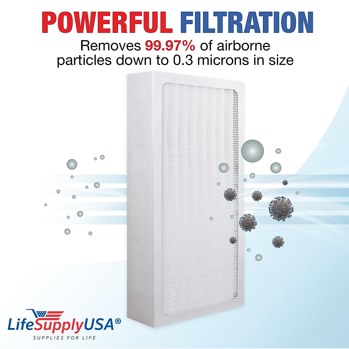 LifeSupplyUSA Particle HEPA Replacement Compatible with TiO2 Filter fits Aerus Electrolux Guardian Air Purifiers