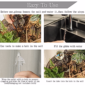 zHzHGuo 3Pcs Small Watering Globes Colorful Small Plant Watering Globes Plant Watering Globes Hand Blown Glass Indoor Plant Watering Globes