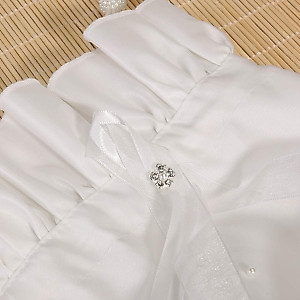 TENDYCOCO Party Handbag Wedding Pouches Bridal Bags for Pearl Purses for Women White Satin Bag for Wedding Bridal Satin Bag Weiße Satin- Handtasche Mit Girl Wallet Bridesmaid Pet Packet