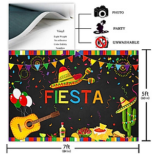Avezano Fiesta Backdrop Mexican Fiesta Themed Birthday Photo Booth Background 7x5ft Summer Fiesta Luau Cinco De Mayo Birthday Pool Party Decorations Photography Backdrops Supplies
