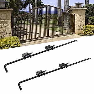 Door Bolt Garden Gate, 2 Pieces Stainless Steel Gate Bolt Bolt Bolt Gate Slider Door Slider Gate Lock Bolt Door Bolt Locking, for Wooden Fences Garden Garage 18 Inches