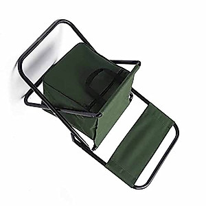 Rengu Fishing Chair, Portable Oxford Cloth Folding Chair for Hiking (Green)