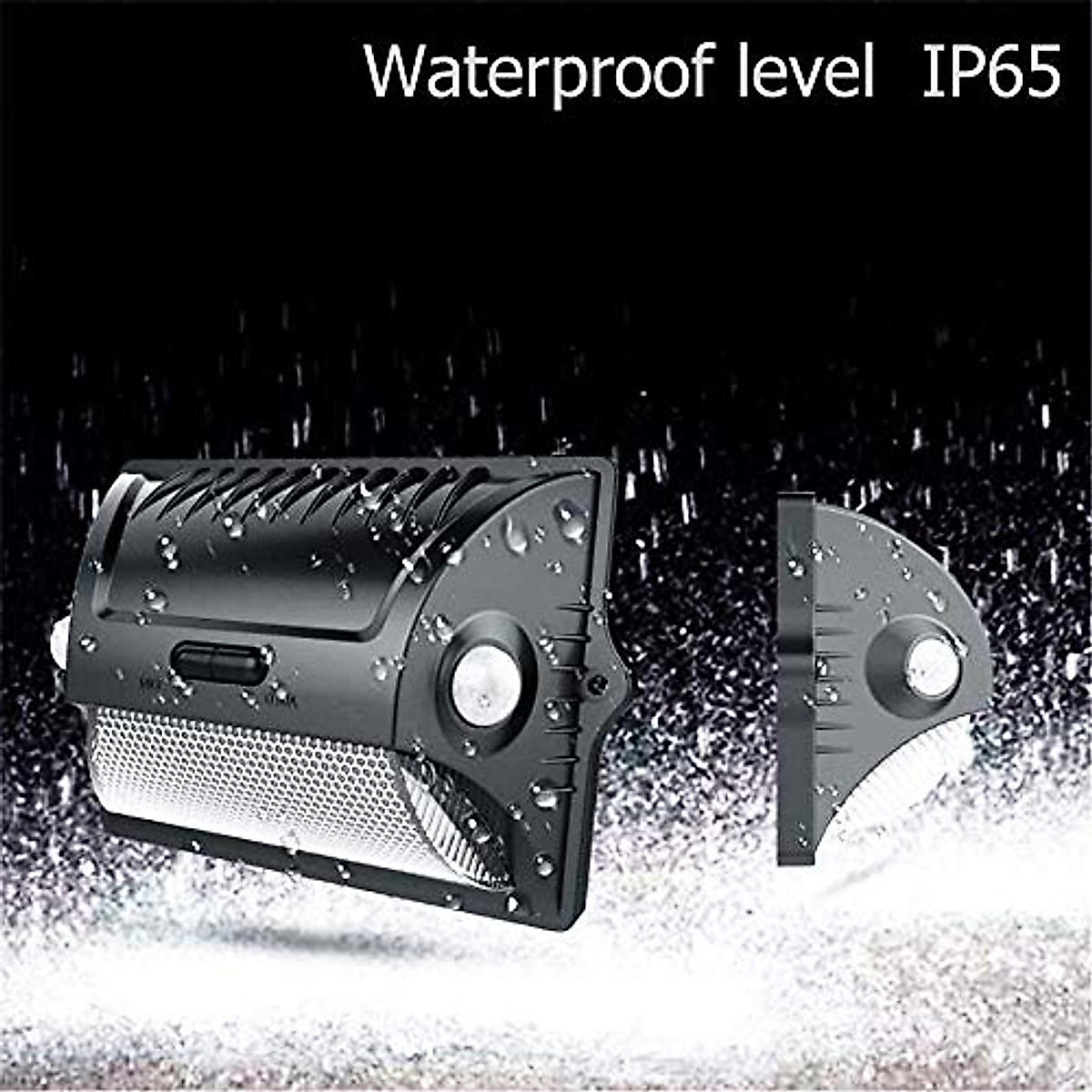 AKSPET Lights LED Wall Lamp Outdoor Solar Lights PIR Motion Sensor Double PIR Inductor 7 Colorful 3 Modes Split Security Solar Garden Light