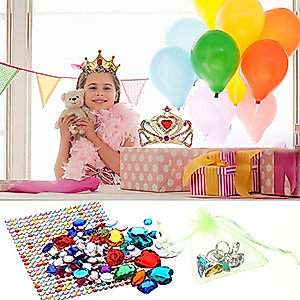 Richness Kids Crown Craft DIY Tiaras Make Your Own Crowns at Birthday Party Favours 12pcs (Gold) …
