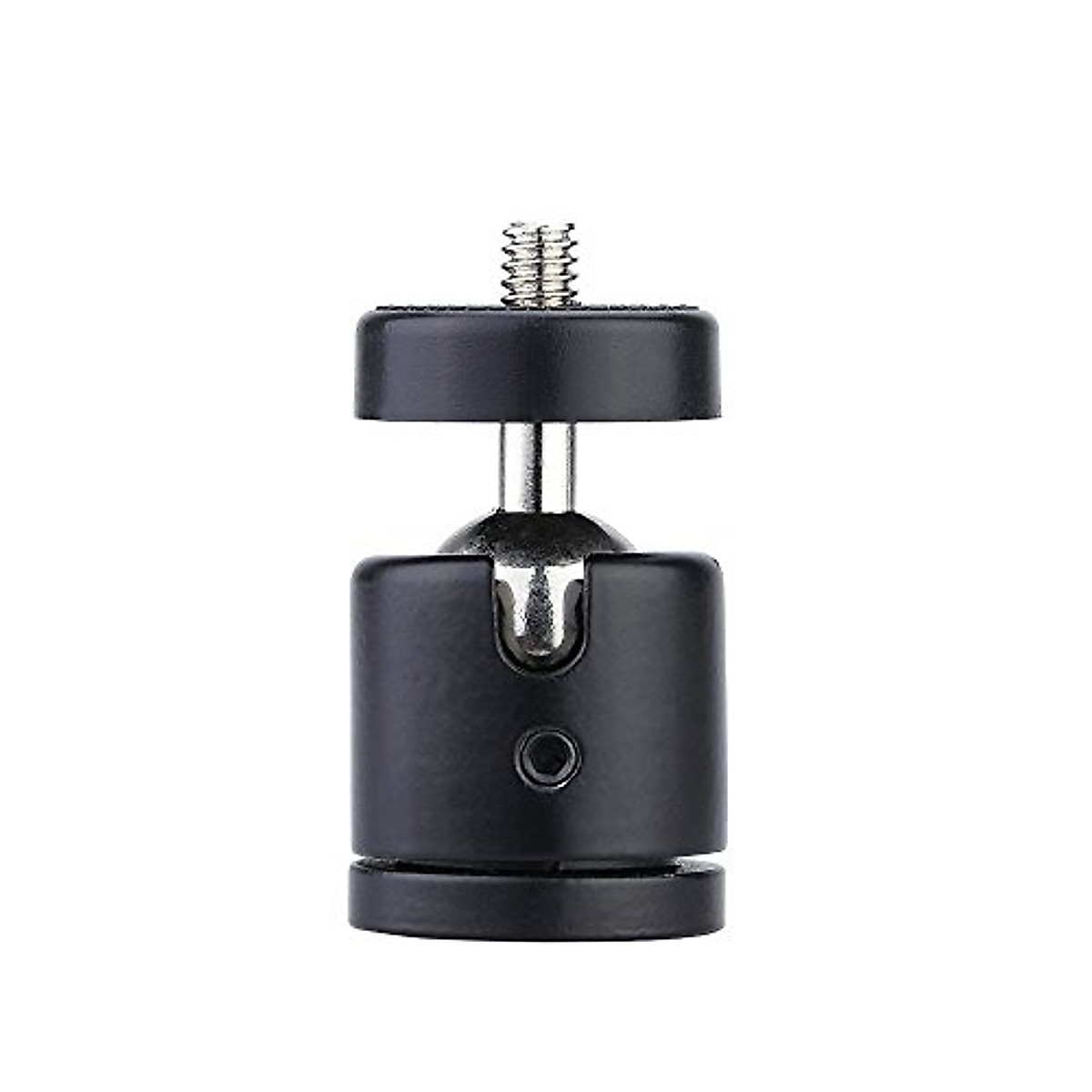 AKOAK 1/4" Swivel Mini Ball Head Screw Tripod Mount for DSLR Camera Camcorder Light Bracket, Pack of 1