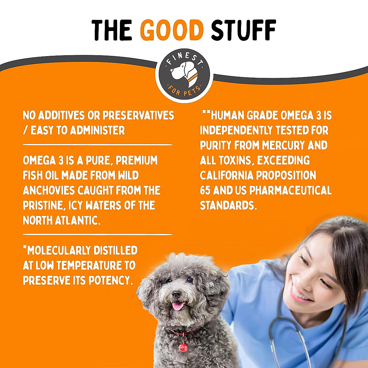 100% Pure Omega 3 Fish Oil Soft Gels for Dogs - Organic Skin, Coat & Joint Supplement - Boost Joint Health, Anti-Shedding & Itch Relief - Ideal for Medium to Large Dogs