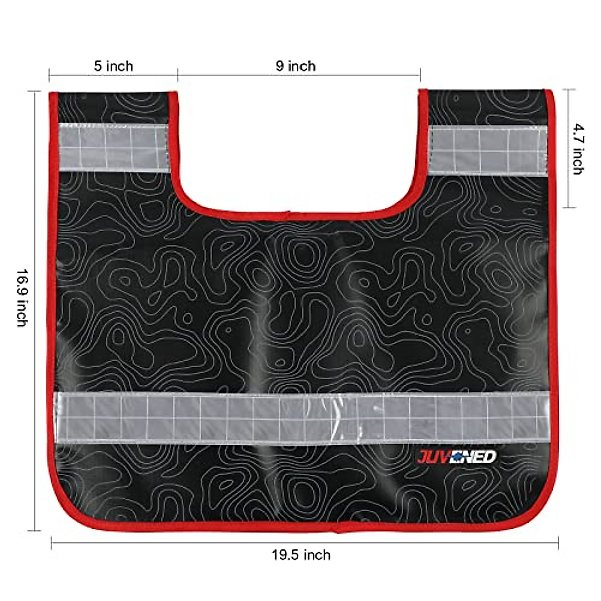 Juvened Winch Damper Calble Safety Recovery Dampener with Accessory Storage Pocket and Reflective Strips