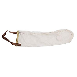 LoveAloe Fruits Vegetables Hanging Hollow Breathable Mesh Bag Portable Handle Kitchen Storage Bag,Beige