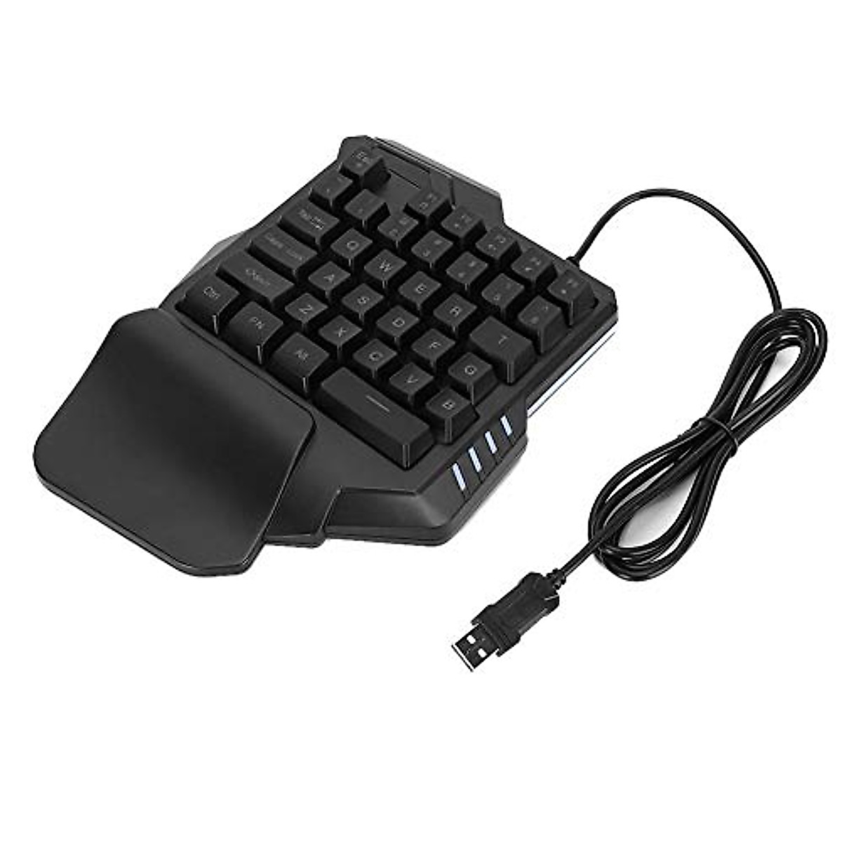 High and Low Key Layout Mechanical Keyboard, Gaming Keyboard, Single LED Light for Office Home
