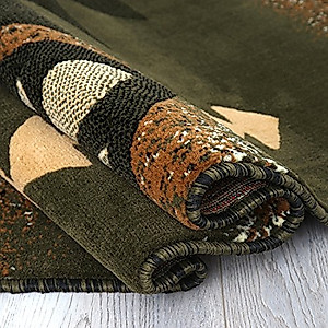 Southwest Native American Area Rug Sage Green (3 Feet X 5 Feet Oval)