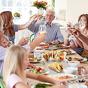 Sawysine 20 Pcs Taco Holders Stand, Stainless Steel Taco Tray, Holds up to 2 or 3 Tacos, Taco Tray Stylish Taco Rack Holder Stand, Oven Safe for Baking, Grill Safe and Dishwasher Safe