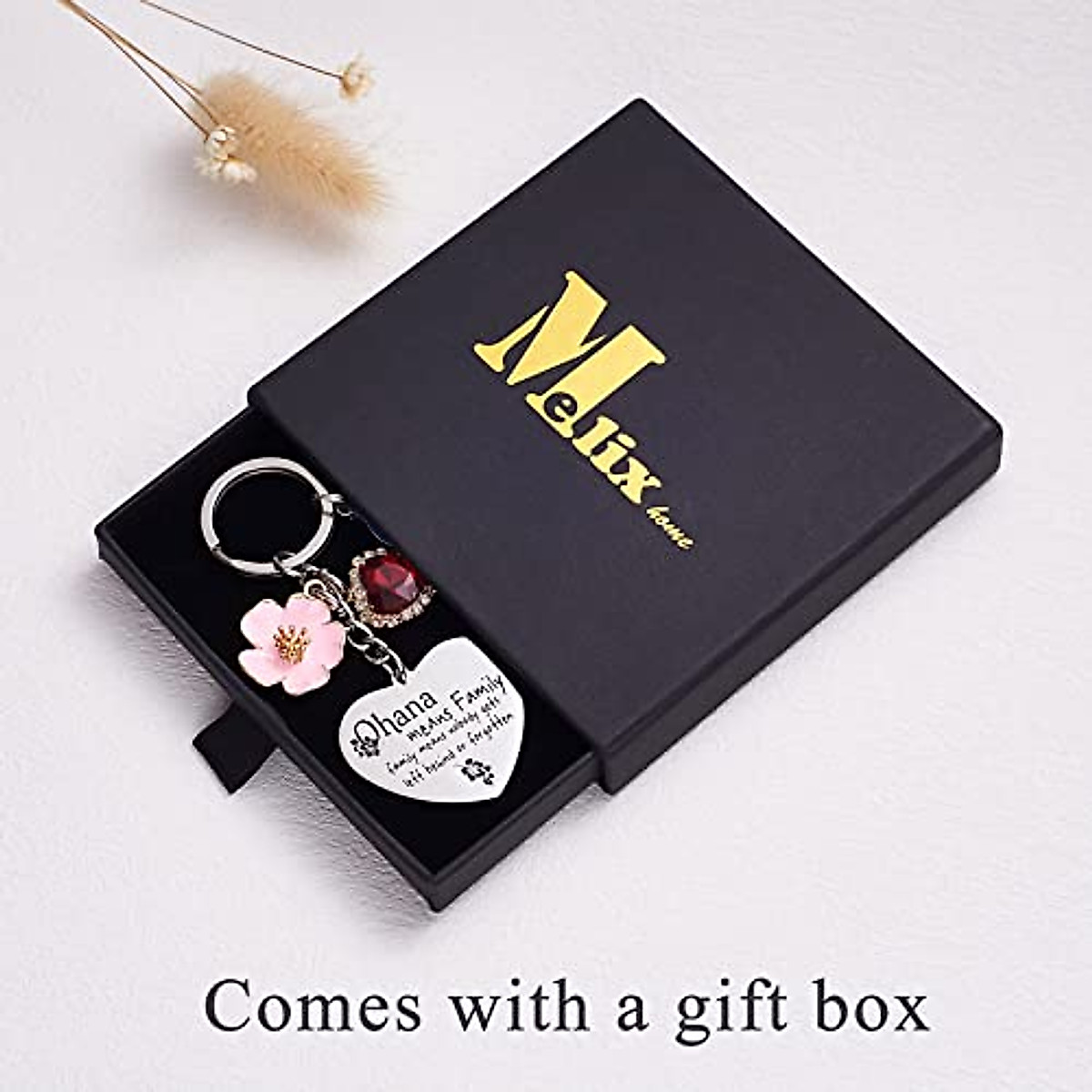 Stitch Gifts Cute Keychains Ohana Means Family Friendship Gift Stich Stuff Ornament Heart Keychain Birthday Present