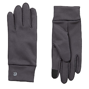 C9 Champion Kids' Machine Washable Lightweight Gloves, Touch Screen Friendly, Grey, Boys' 4/7