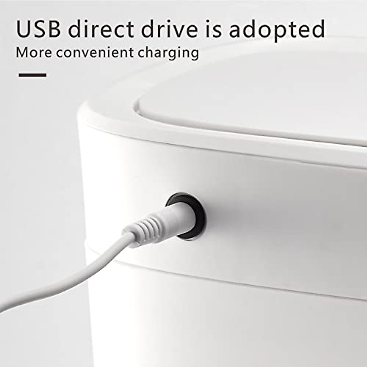 Eyuepu Trash Can 5 Gallon Smart Sensor Garbage 19L Can with Press Top Lid for Bathroom ,Living Room,Office and Kitchen