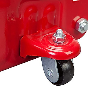 BIG RED TAM820014S Torin Hydraulic Trolley Service/Floor Jack with Blow Mold Carrying Storage Case, 1.5 Ton (3,000 lb) Capacity, Red