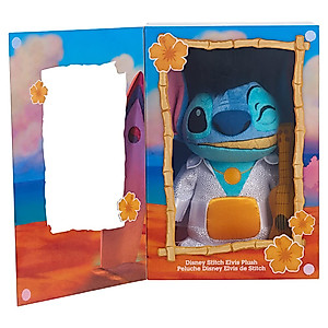 Just Play STITCH Disney Elvis Stitch Collector Plush Stuffed Animal, Alien, Officially Licensed Kids Toys for Ages 3 Up, Amazon Exclusive