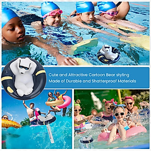 Generic Floating Pool Temperature Thermometer | Easy Read Water Temperature Outdoor & Indoor | Adorable Polar Bear Shape Design Water Thermometer for Swimming Pools Hot Tubs & Spas